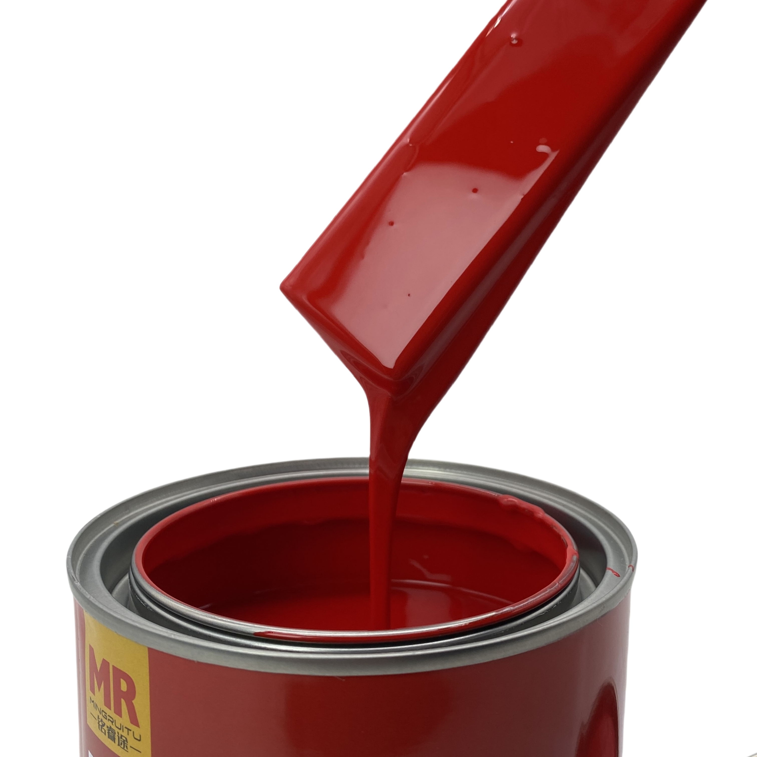M203 2K Bright Red Automotive Mixing Paint with Yellowish Tone OEM ...
